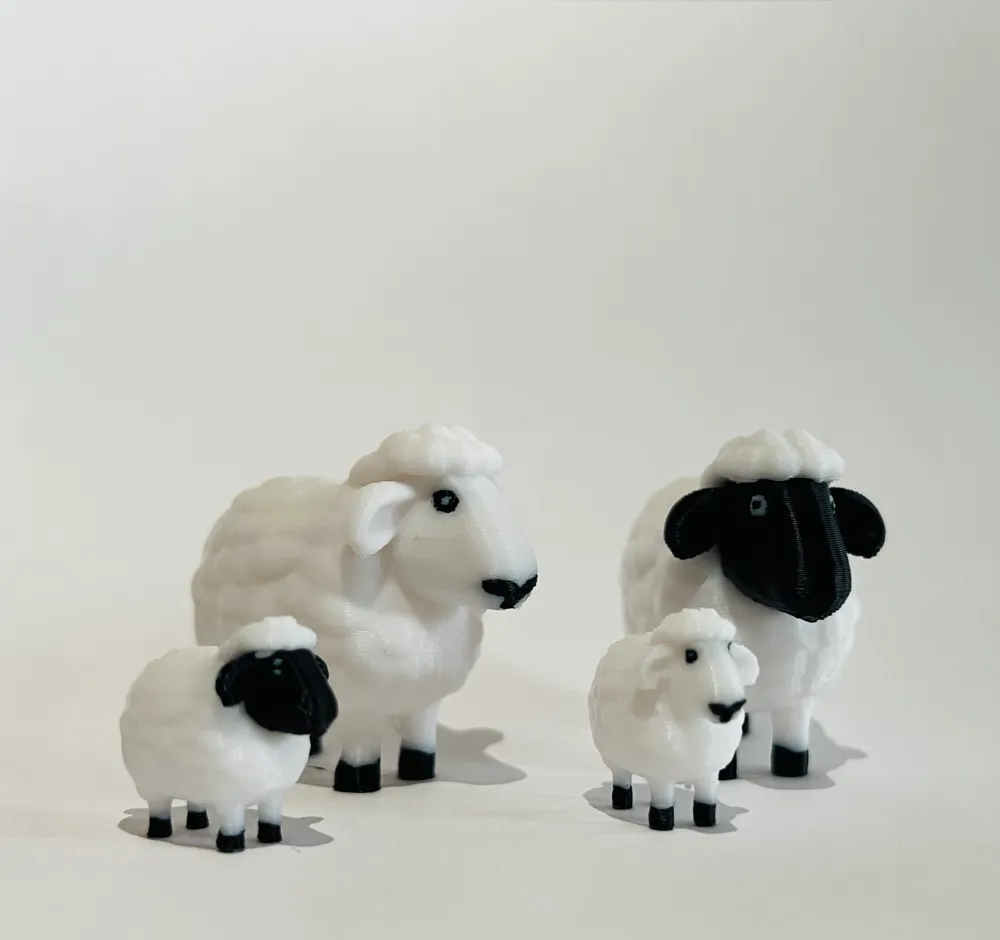 cute sheep (different size and color) by WunderWerk MakerWorld ...