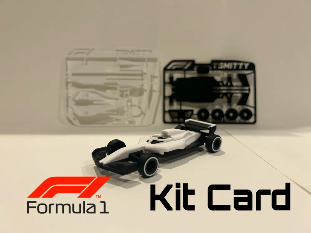 Formula 1 Kit Card - Free 3D Print Model - MakerWorld