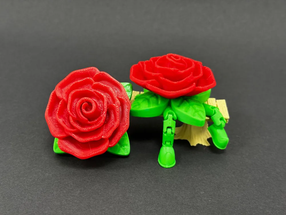 Articulated Rose with Stem - Valentine's day by Ireality - MakerWorld