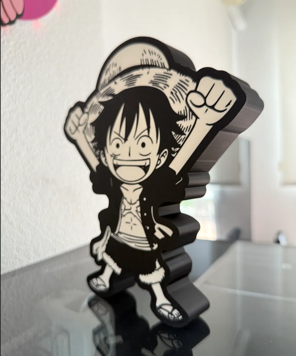 ONE PIECE LUFFY LED LAMP by interrogationlab MakerWorld: Download Free ...