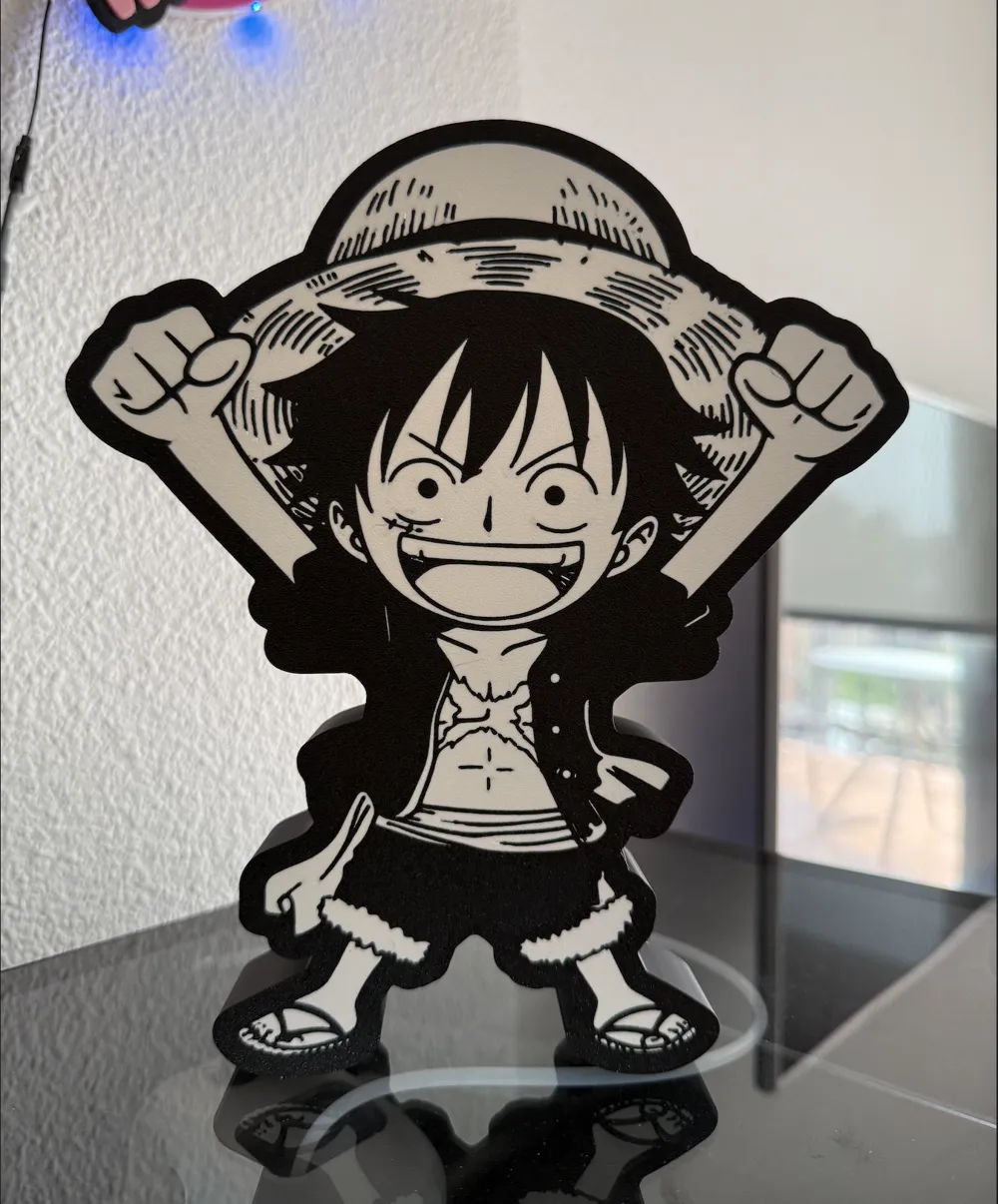 ONE PIECE LUFFY LED LAMP by interrogationlab MakerWorld: Download Free ...