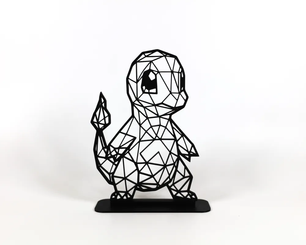 Geometric Low Poly Charmander by PhaseworksCA MakerWorld: Download Free 3D Models