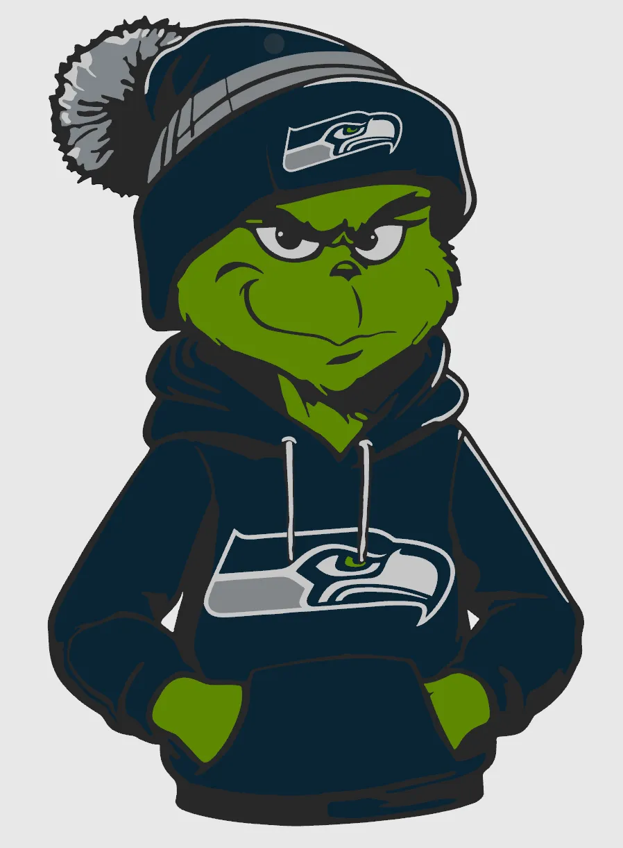 Grinch Seahawks Ornament by Ray - MakerWorld