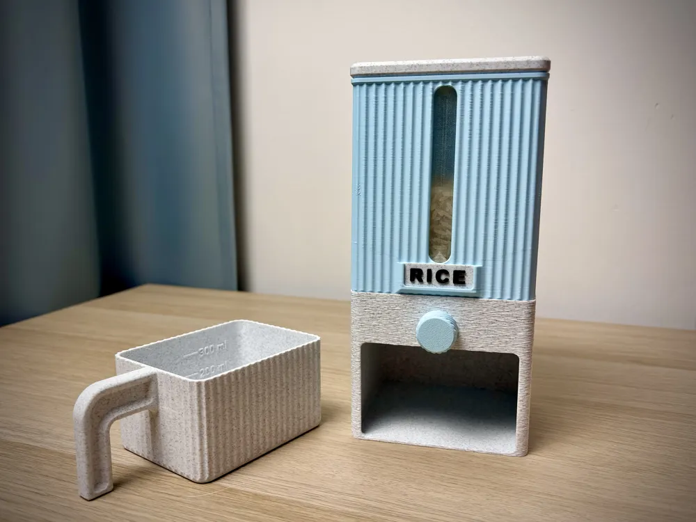 Food Dispenser | Storage Container |Iris Mechanism - Free 3D Print ...
