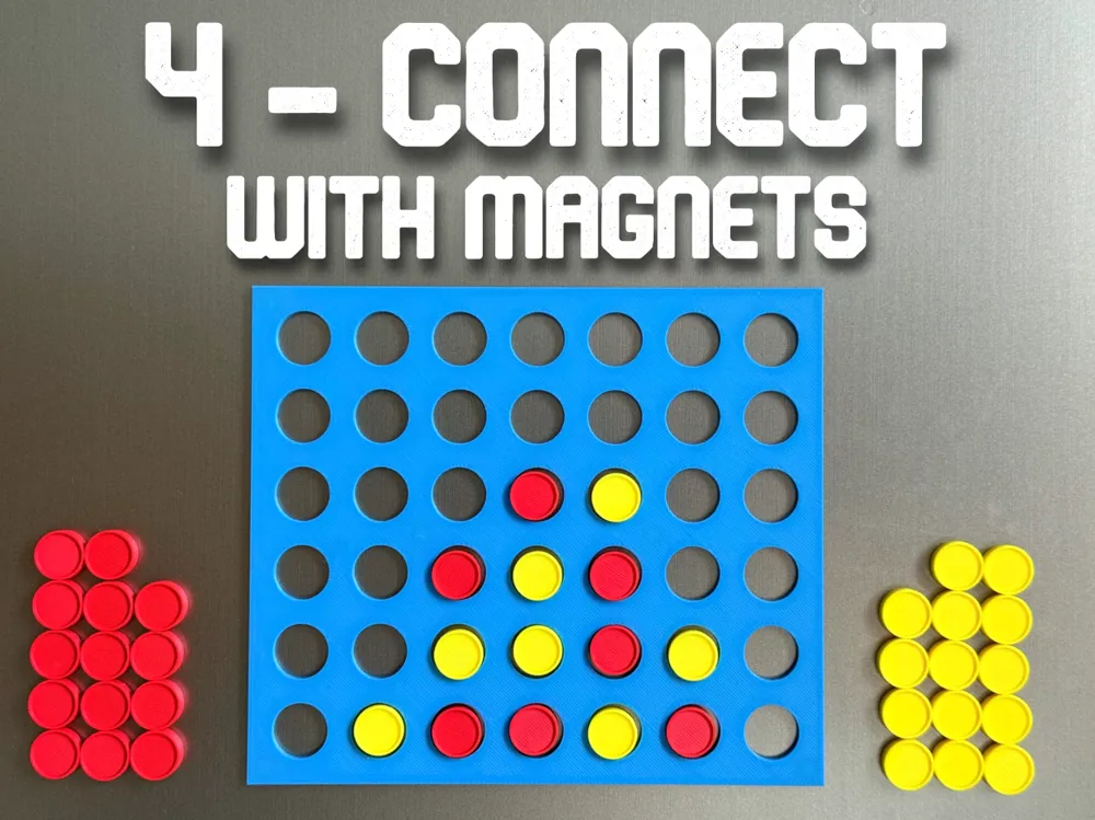 4 CONNECT with Magnets - Free 3D Print Model - MakerWorld