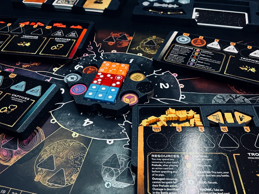 Board game Arcs insert and player dashboard. by Hexgray3d MakerWorld ...