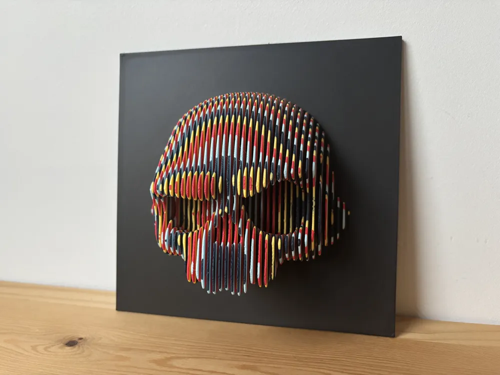 Zkull Layered Psychedelic - Free 3D Print Model - MakerWorld