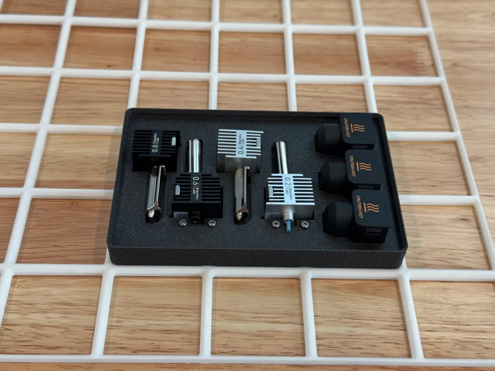 Gridfinity Bambulab A1 Hotend (and Sock) Tray - Free 3D Print Model ...