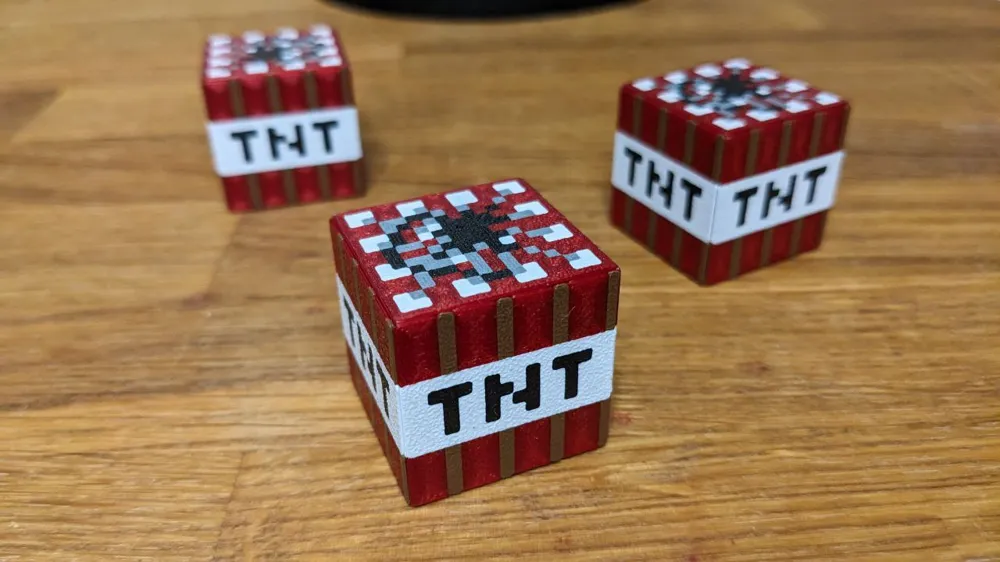 Minecraft TNT Block Facade Style by kirimba MakerWorld: Download Free ...