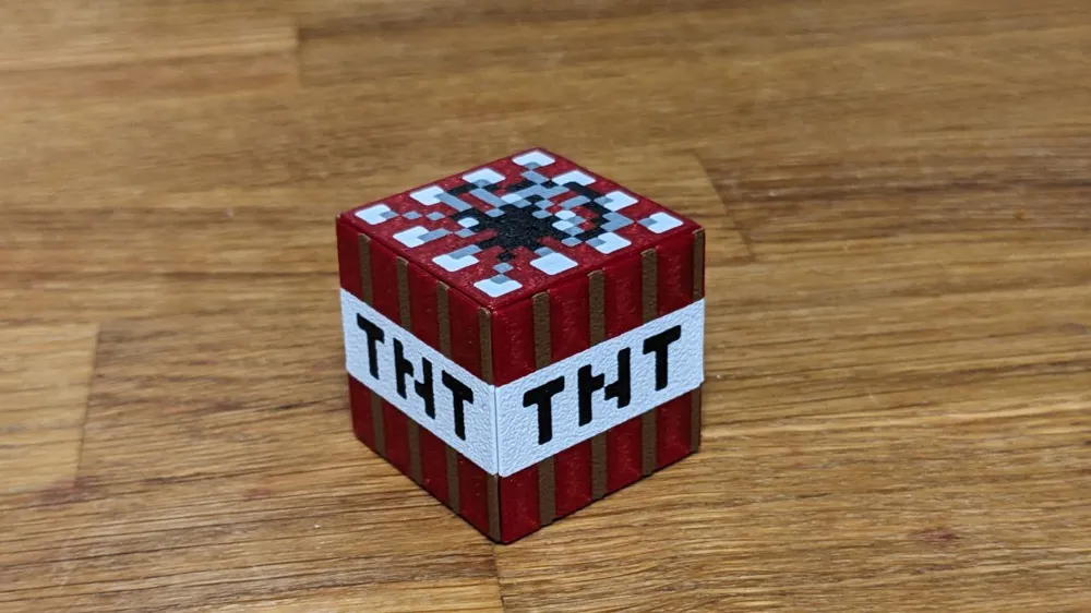 Minecraft TNT Block Facade Style by kirimba MakerWorld: Download Free ...