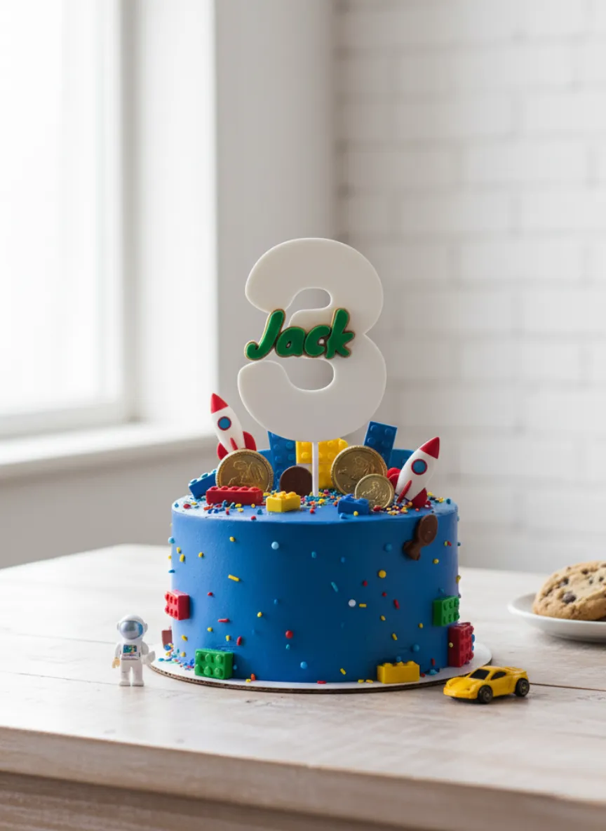 Customizable Cake Topper Childrens Birthday (1-9) - Free 3D Print Model ...