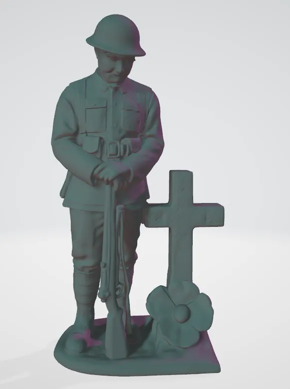 Remembrance Day, soldier, statue, memorial - Free 3D Print Model ...