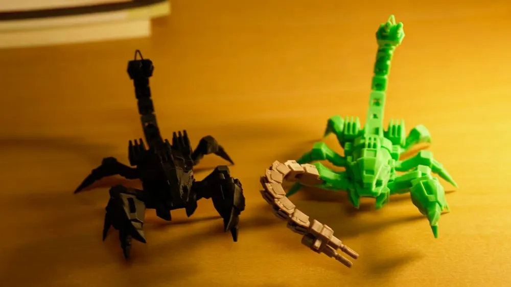 Original Assembled Posable Metal Scorpion Mech Kit - Free 3D Print ...