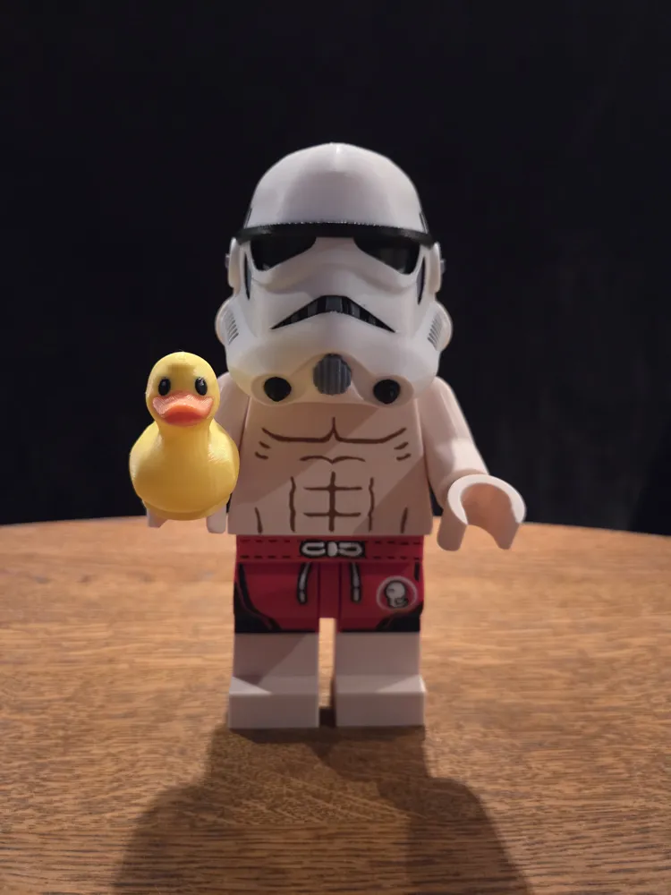 Building Block Megafigure Rubber Duck Stormtrooper 21cm - Free 3D Print ...
