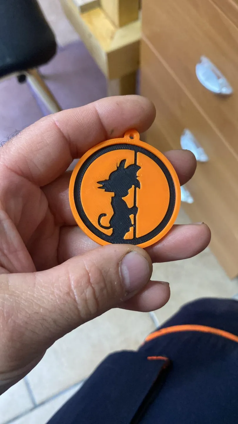 Dragonball Goku Keychain by D.L.labMakerWorld: Download Free 3D Models