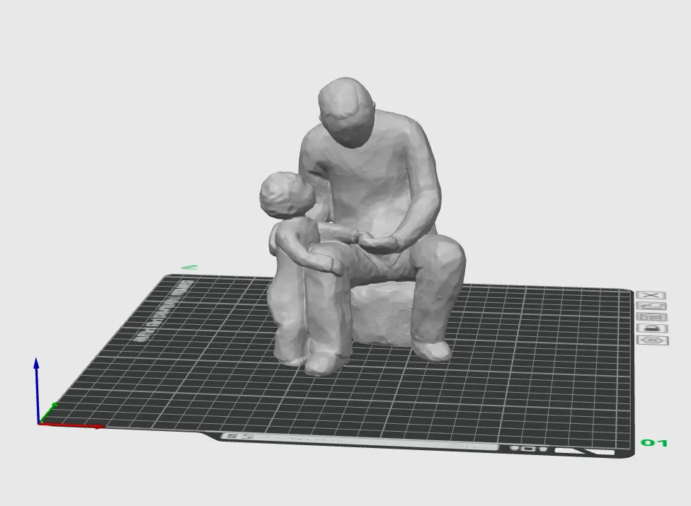 Father and Young Son Model by WelshPrintsMakerWorld: Download Free 3D ...