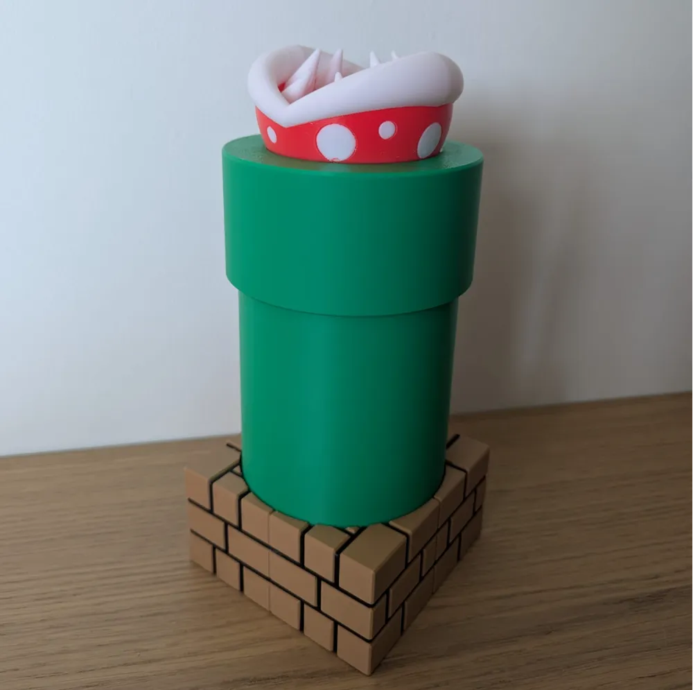 Piranha Piggy bank ( super mario) - Free 3D Print Model - MakerWorld