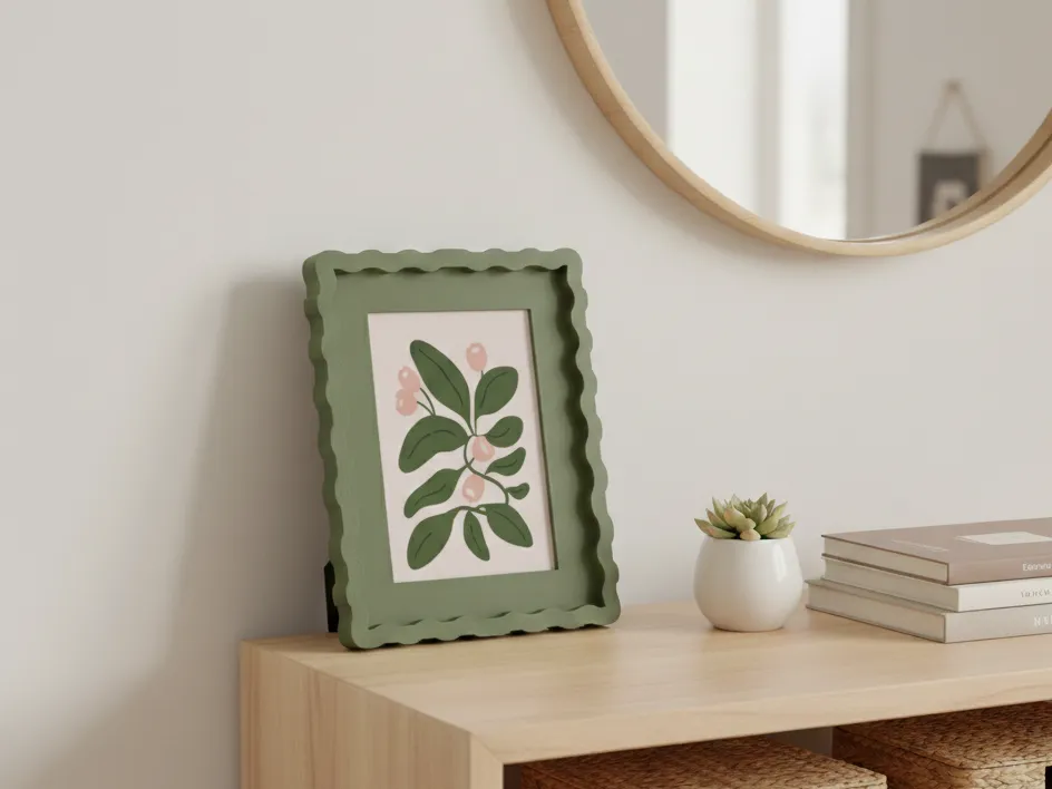 Wavy Scalloped Photo Frame | Magnetic & Minimalist - Free 3D Print ...