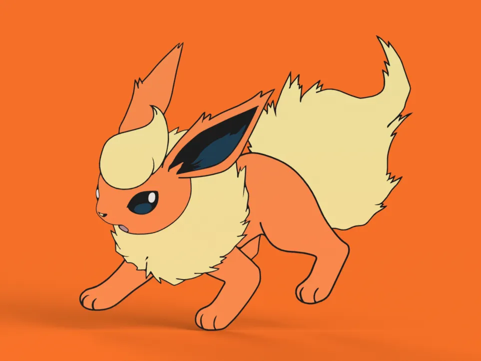 Flareon Wall Art by Sitsero - MakerWorld