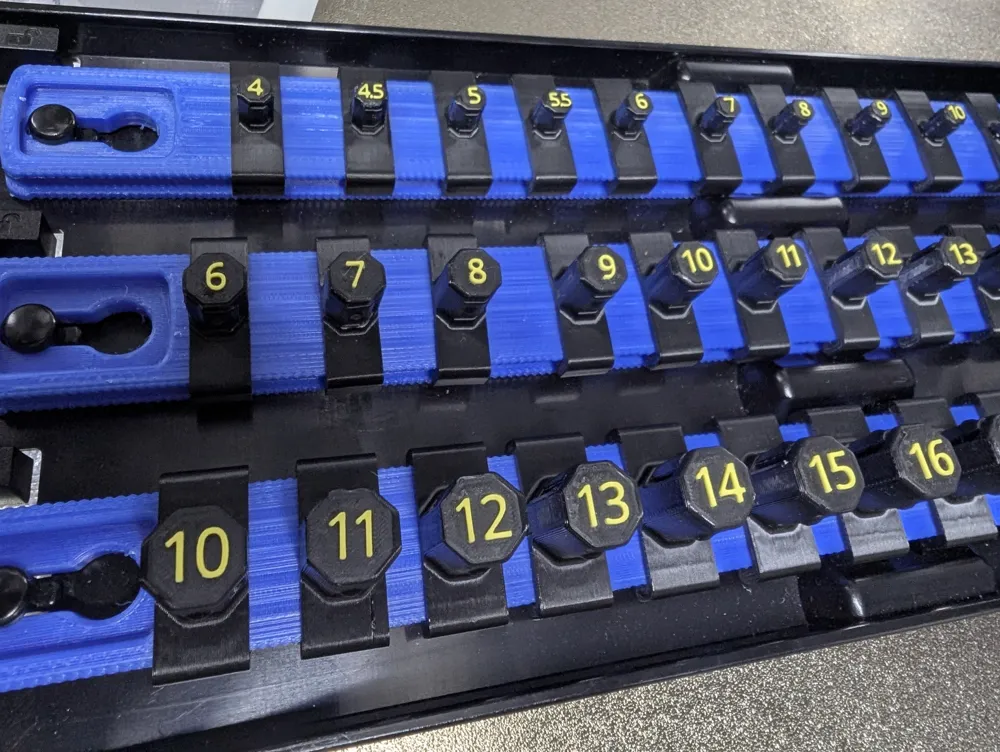 The Ultimate Socket Organizer Labels Metric & SAE - Free 3D Print Model ...