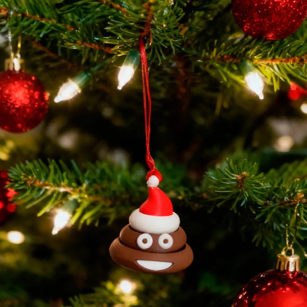 Poop Christmas Tree Ball - Funny Articulated Emoji - Free 3D Print ...
