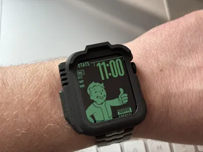 fallout pipboy style apple watch ultra case by kemono_works MakerWorld ...