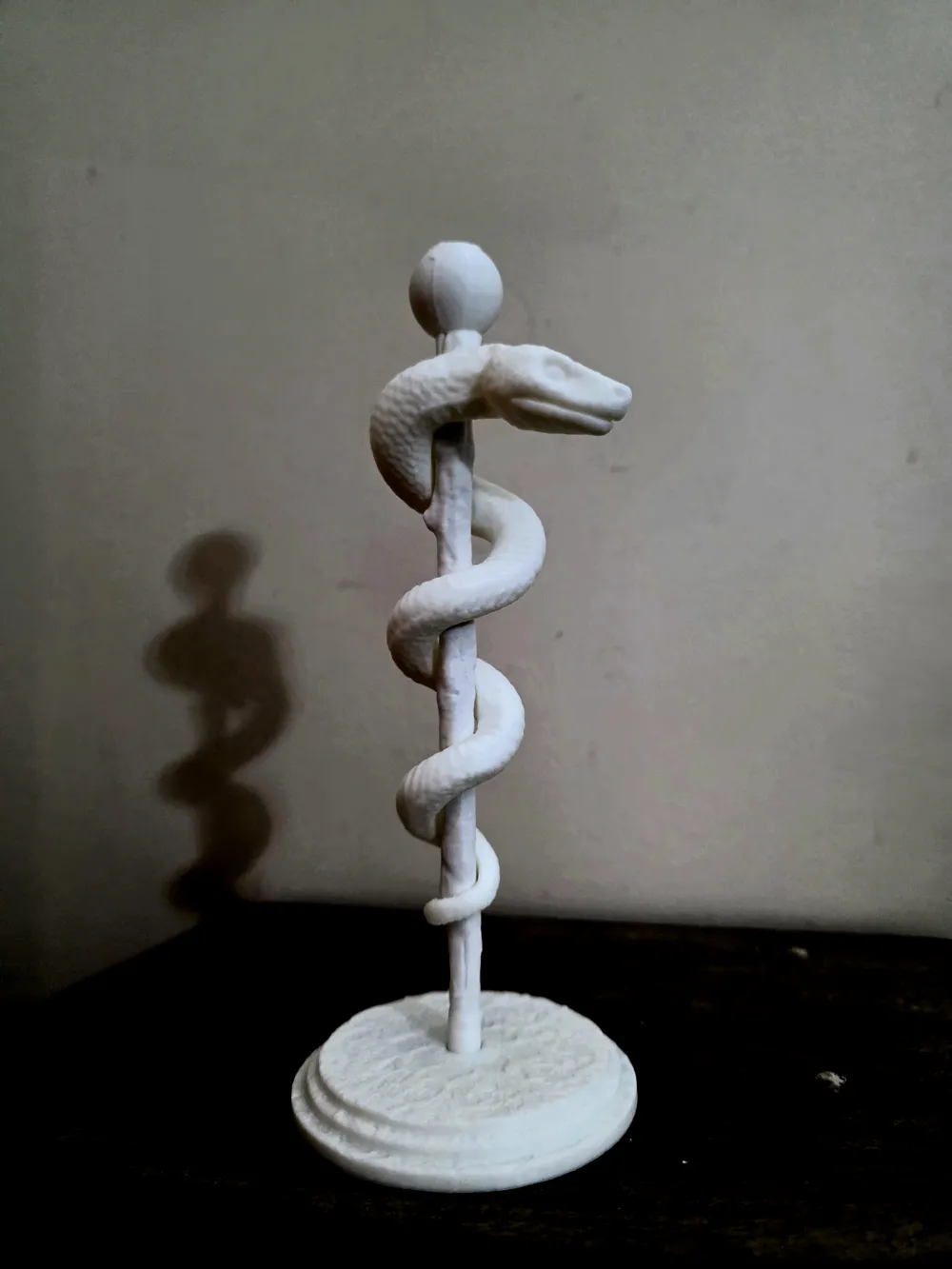 Rod of Asclepius - Tribute - Free 3D Print Model - MakerWorld