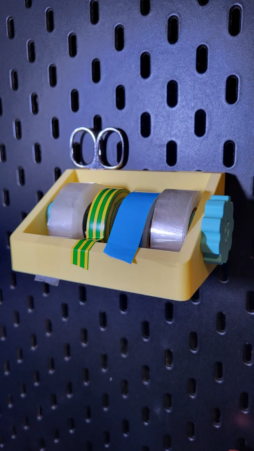 Pegboard Tape and Scissor Holder by Art Design. 3D MakerWorld: Download Free 3D Models