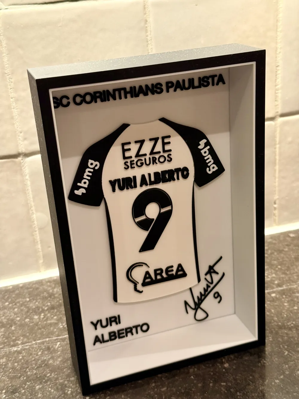 Yuri Alberto - SC Corinthians - Jersey Frame - Free 3D Print Model ...