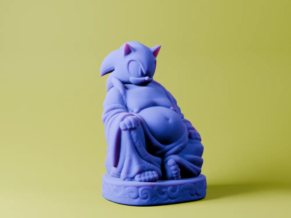 Sonic Buddha - Sonic the Hedgehog as Buddha by DigerTorsk MakerWorld ...