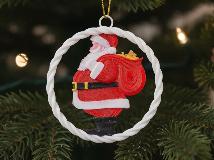 Santa Claus christmas ball ornament by Reybrond MakerWorld: Download ...