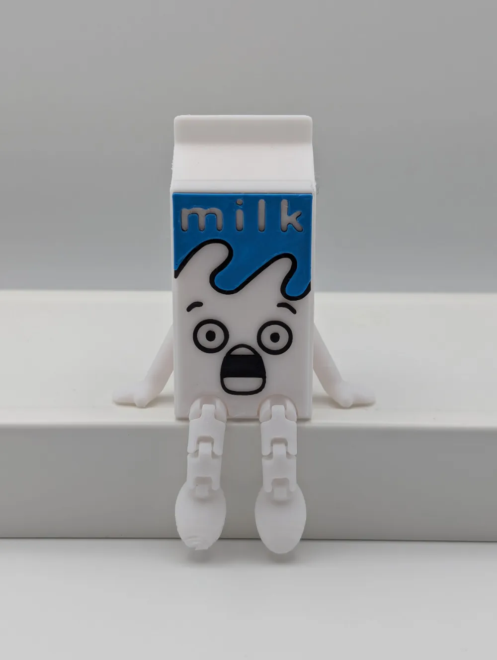 Cute Articulated Milk Carton - Free 3D Print Model - MakerWorld