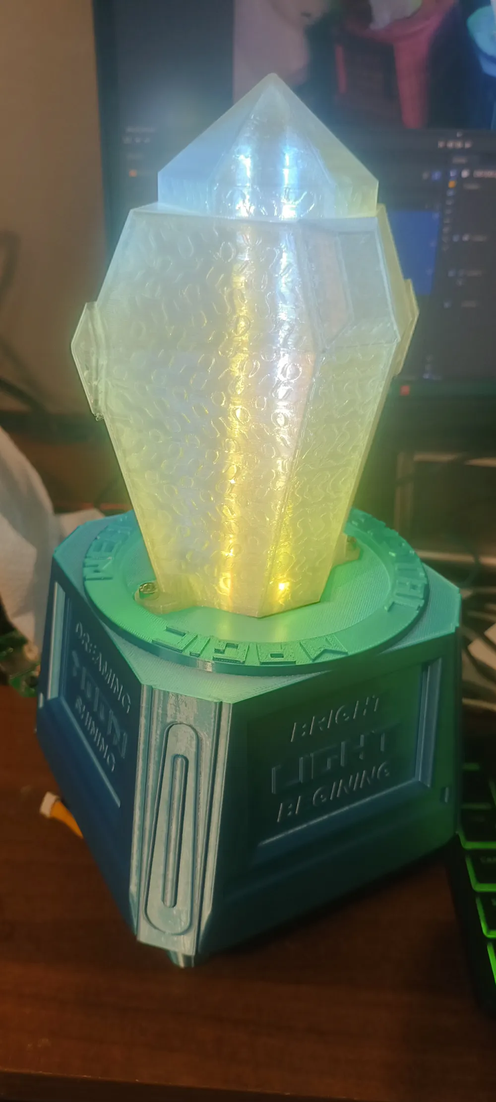 Magic Weather Crystal Lamp - Free 3D Print Model - MakerWorld