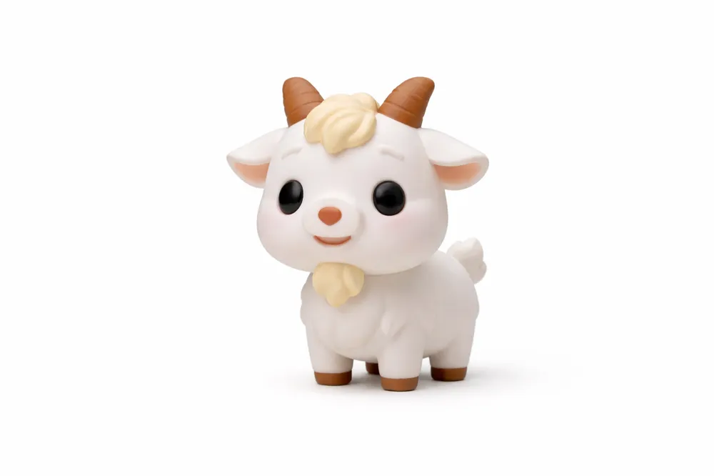 Cute Cartoon Goat Figurine – Mini Desk Decor - Free 3D Print Model ...