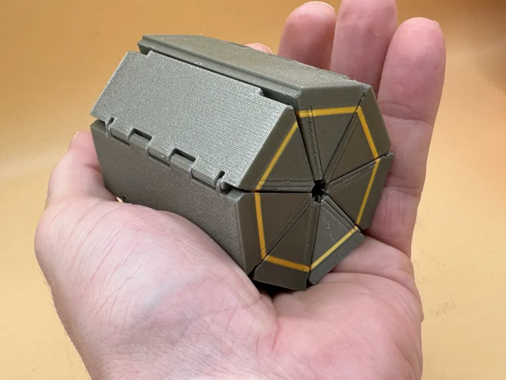 "Print-in-Place" Pill Box with Rollcontainer Design and Versatile ...