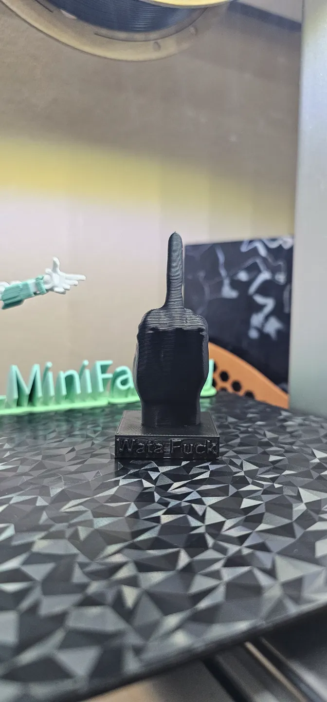 Middle finger Wata Fuck - Free 3D Print Model - MakerWorld