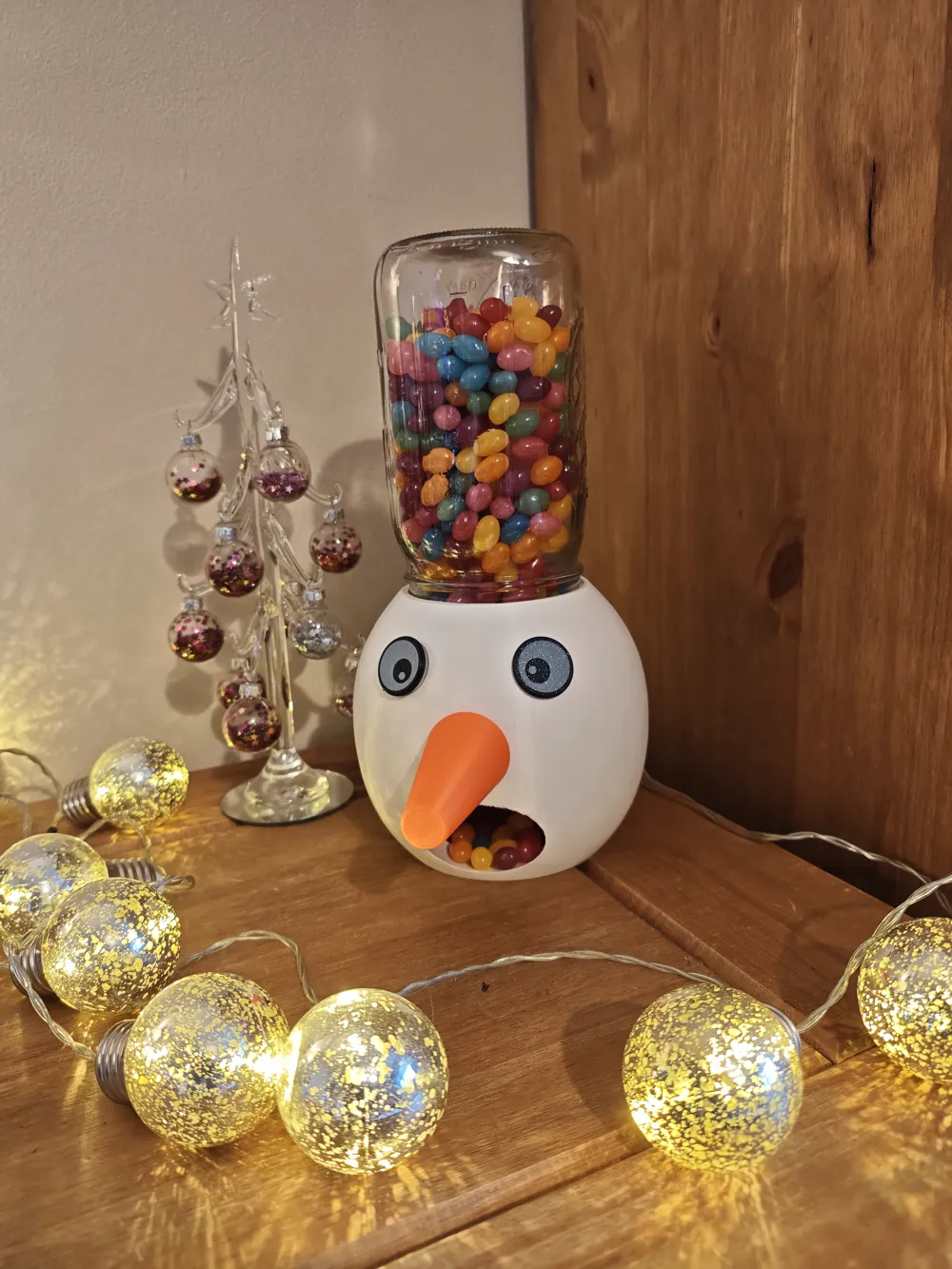 Christmas Jam/Mason Jar Sweet (Candy) Dispenser - Free 3D Print Model ...