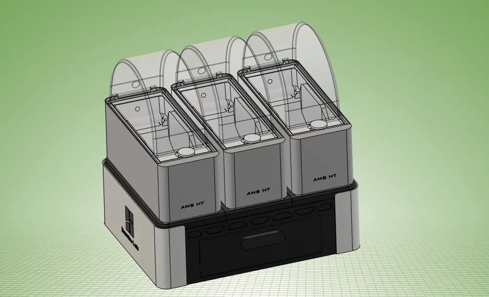 AMS HT Stackable gridfinity Storage unit - Free 3D Print Model - MakerWorld