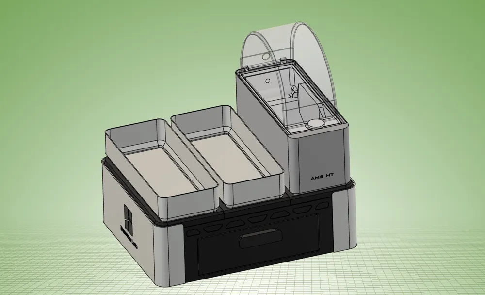 AMS HT Stackable gridfinity Storage unit - Free 3D Print Model - MakerWorld