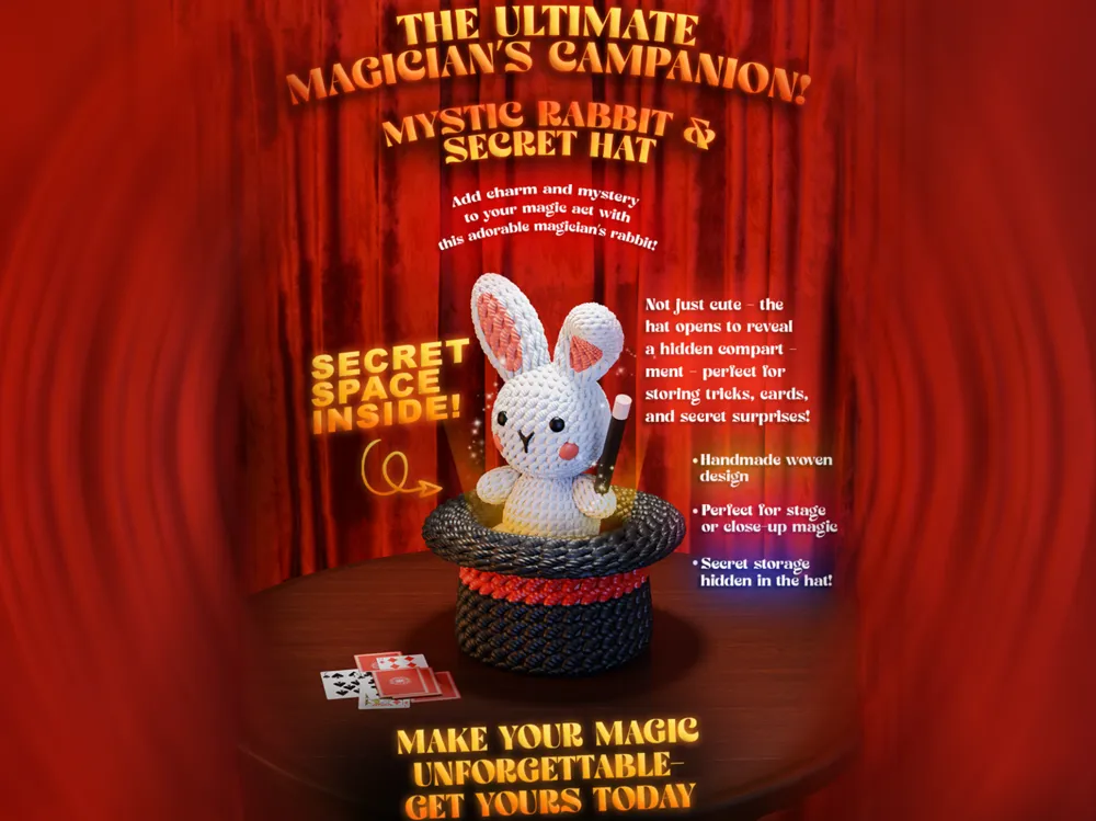 The Magical Rabbit Hat – Secret Storage NO AMS by NaraaPrints ...