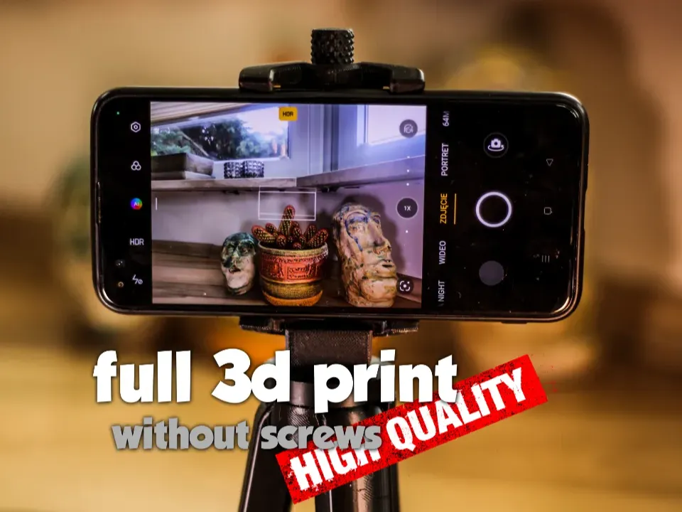 [FULL 3D PRINT] Tripod Phone Holder Remixed by OnlyPrints MakerWorld ...