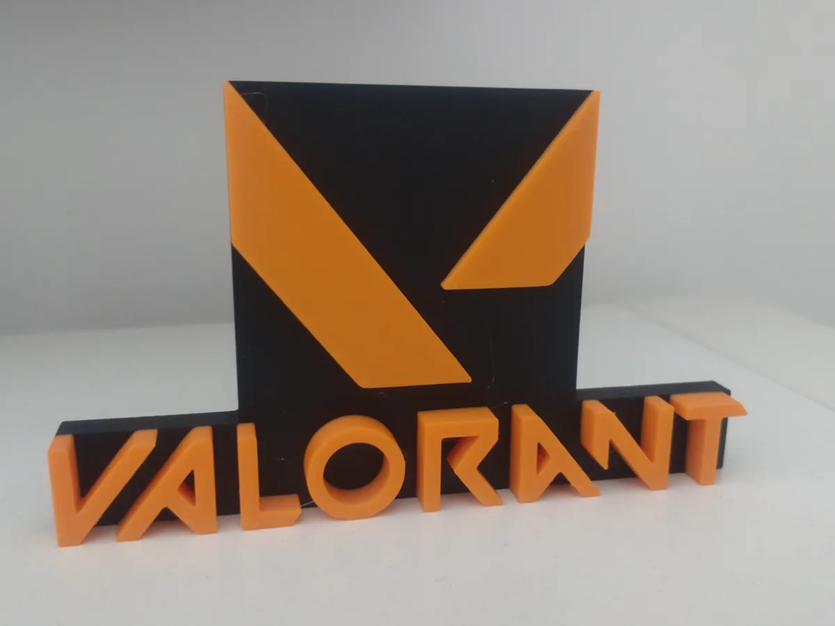 Valorant Logo Stand - Free 3D Print Model - MakerWorld
