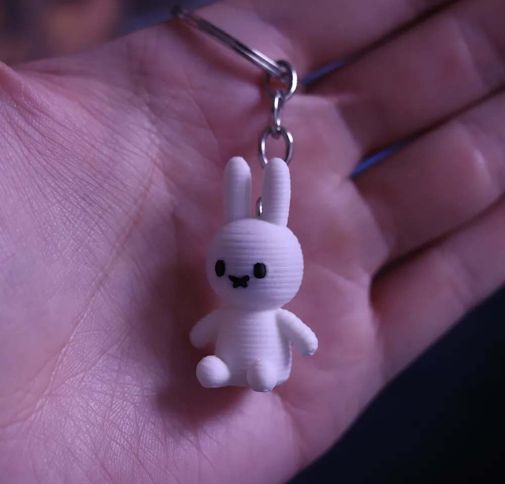 Cute Bunny Keychain by Mdesign MakerWorld: Download Free 3D Models