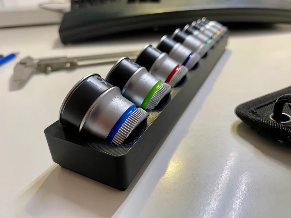 Gridfinity WERA Zyklop 3/8" Nut Holder 8790 HMB HF by Stefan - MakerWorld