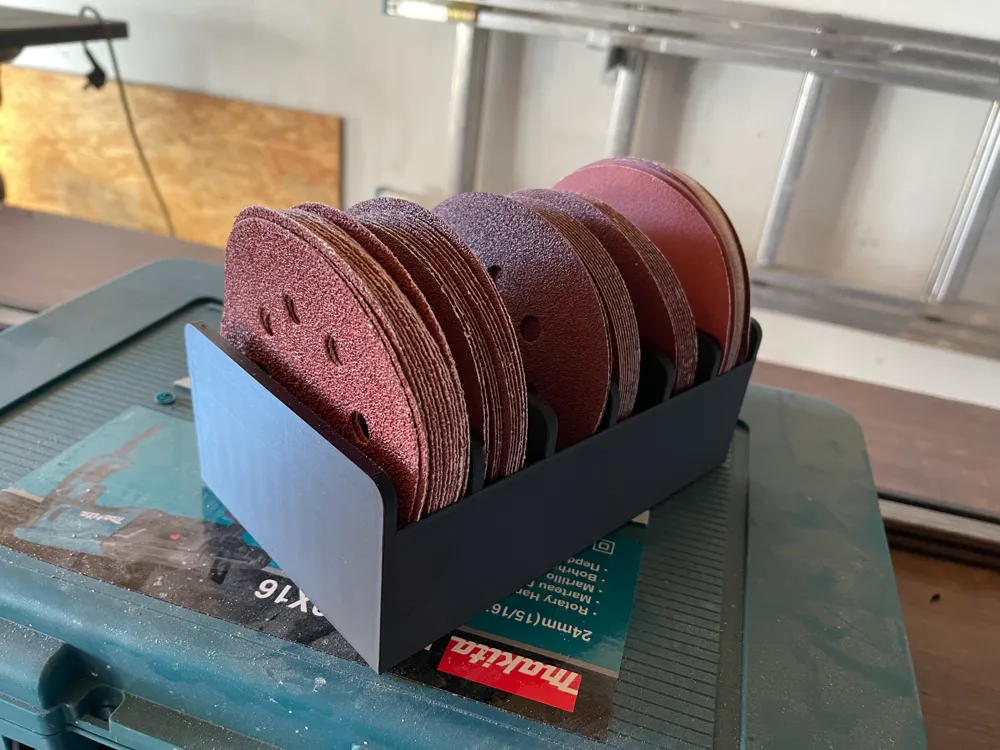Sandpaper Organizer 125mm by maaarvMakerWorld: Download Free 3D Models
