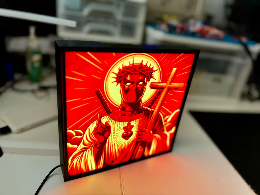 Deadpool: Marvel Jesus! Light Box for LED/USB Backlight - Includes back ...