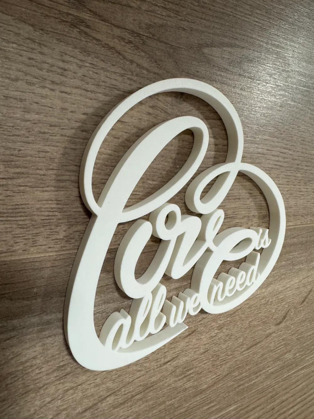 Valentine's Day "Love is All We Need " Wall Art by Denixoid - MakerWorld