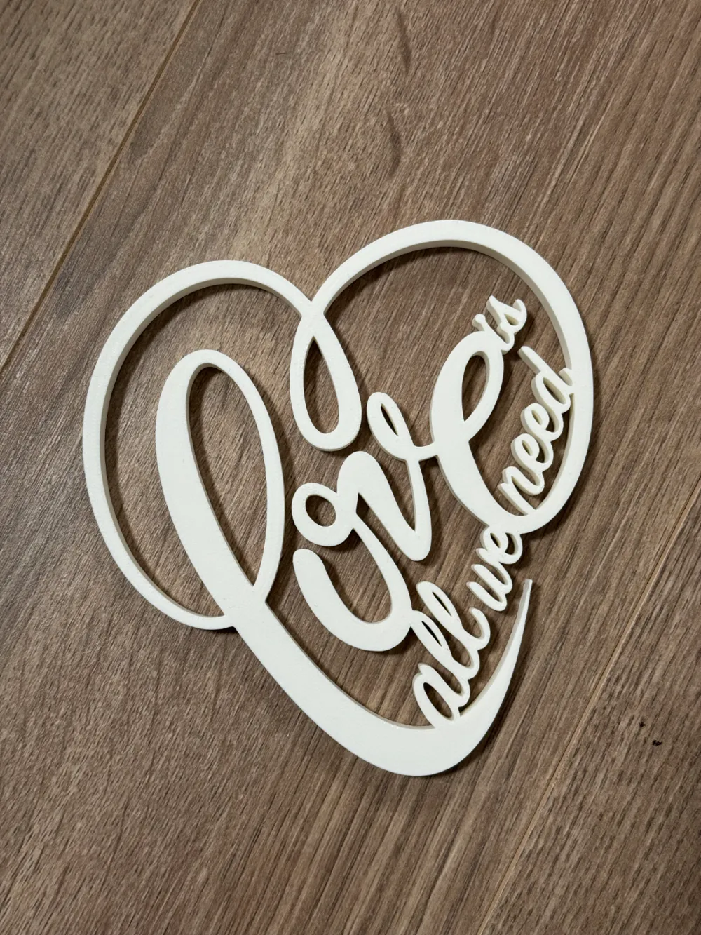 Valentine's Day "Love is All We Need " Wall Art by Denixoid - MakerWorld