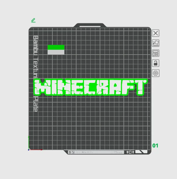 Minecraft Logo by Nforce3D by NFORCE3D - MakerWorld