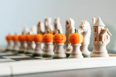 Halloween Chess Set - Free 3D Print Model - MakerWorld